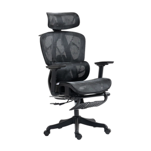 Inplay EF100-B V2, Ergonomic Chair with footrest (Black)